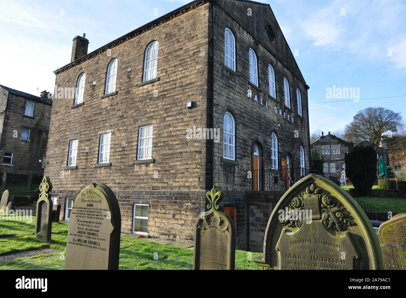 Hall Green Baptist Chapel, Haworth , Yorkshire Stock Photo - Alamy Hall Green Baptist Chapel, Haworth , Yorkshire Stock Photo - Alamy