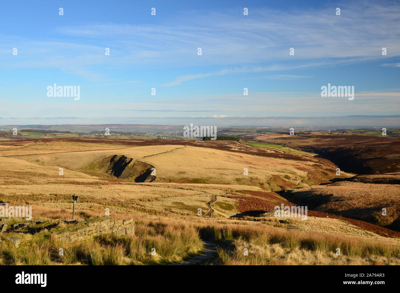 Haworth moor in Autumn, Bronte country, Yorkshire Stock Photo - Alamy