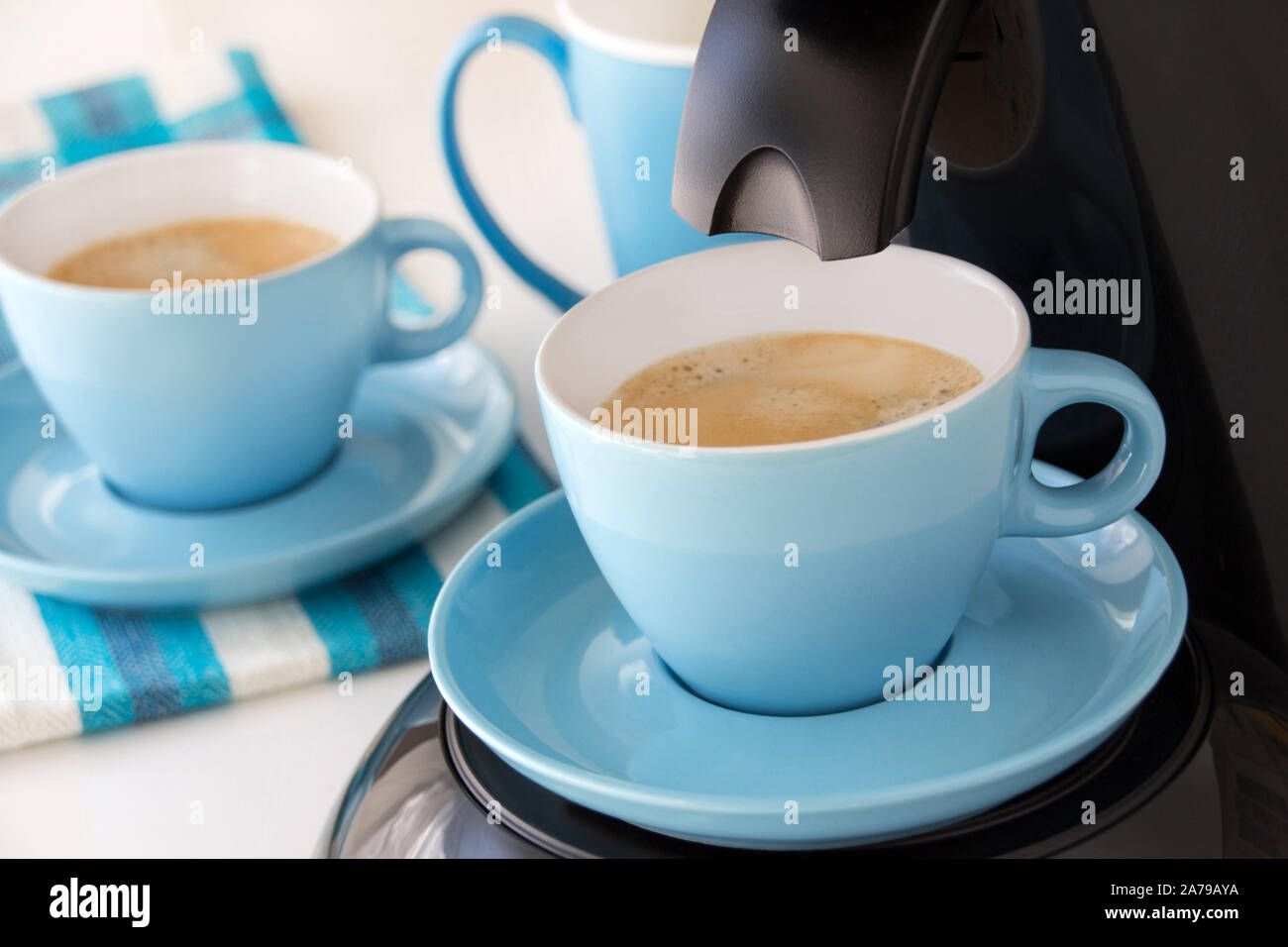 Making coffee - Coffee maker Stock Photo - Alamy