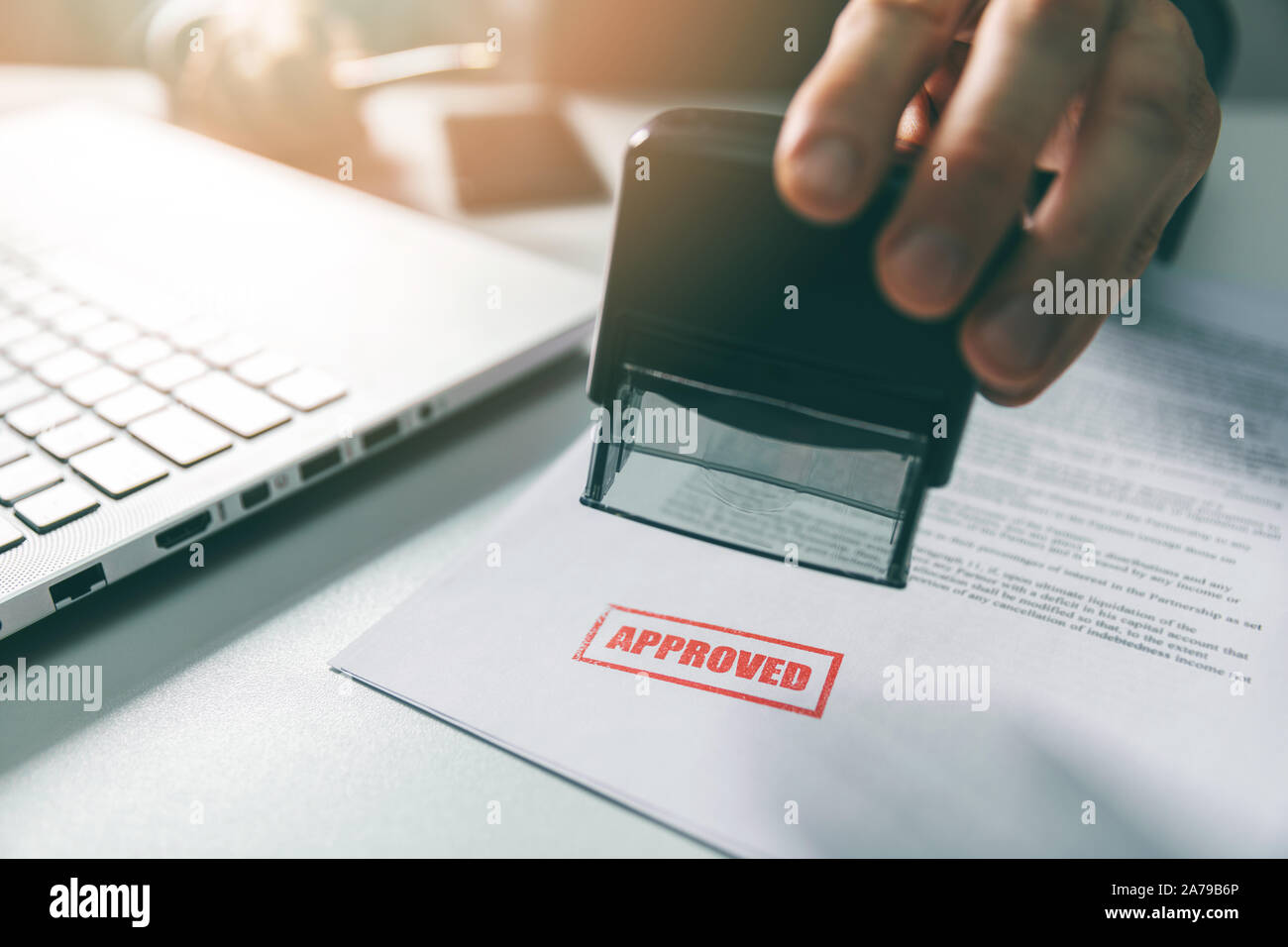 Approved stamp hi-res stock photography and images - Alamy