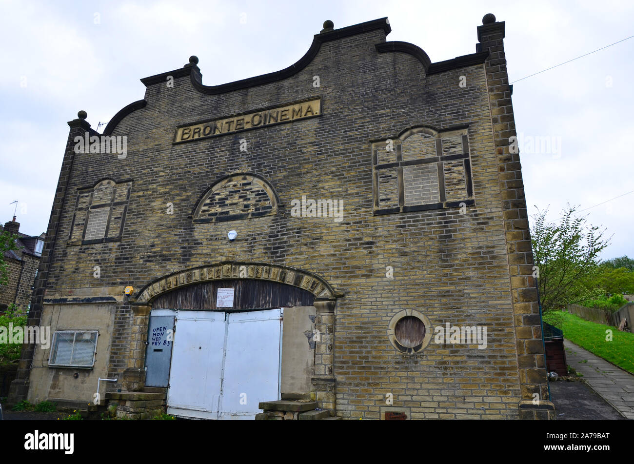 Old Bronte Cinema, Haworth, Yorkshire Stock Photo - Alamy