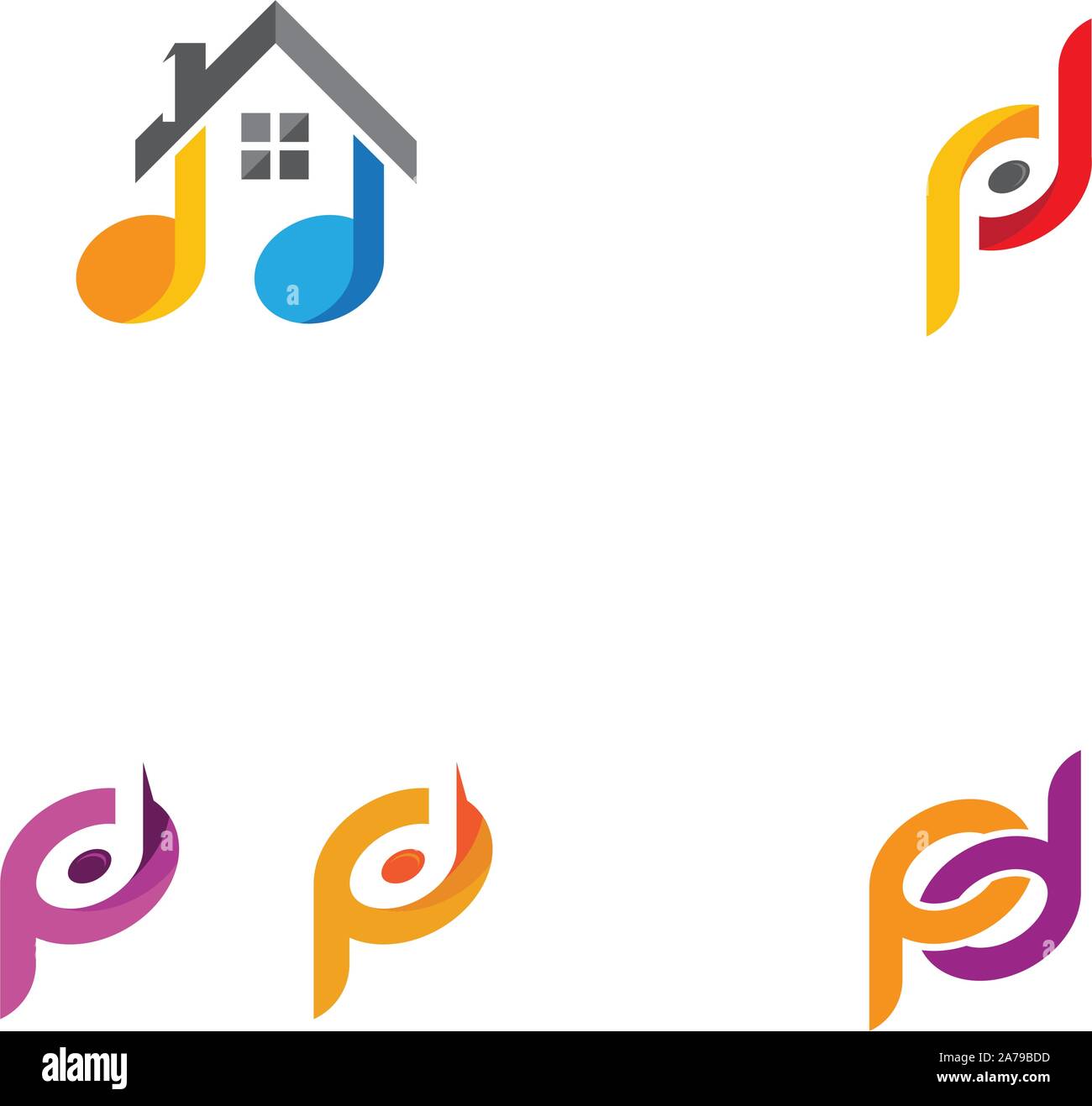 Music note Icon Vector illustration design Stock Vector Image & Art - Alamy