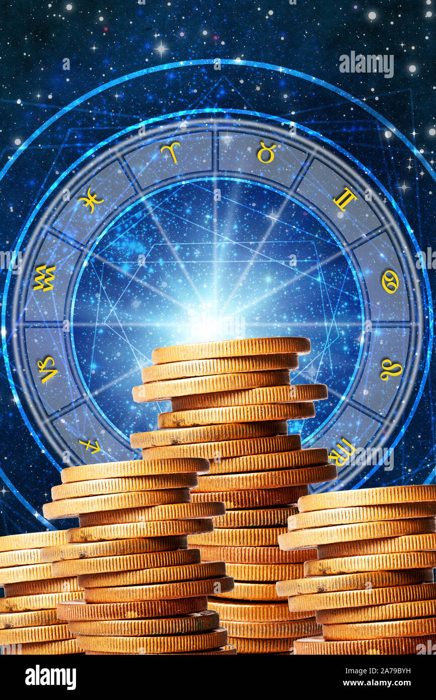 concept for money and astrology Stock Photo - Alamy