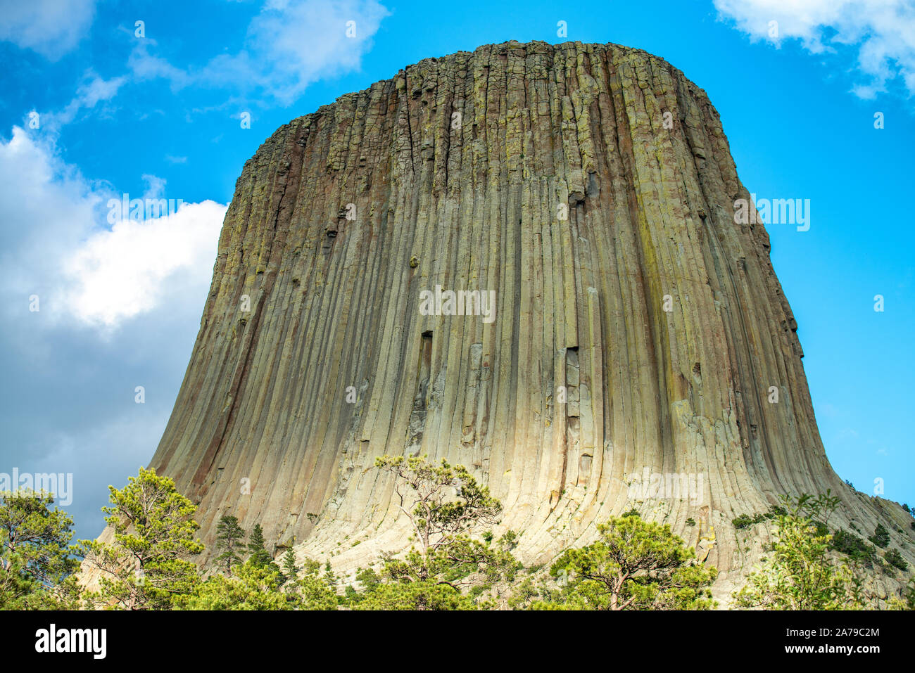 Devil's Tower National Monument in Wyoming, U.S.A. Amazing view on a ...