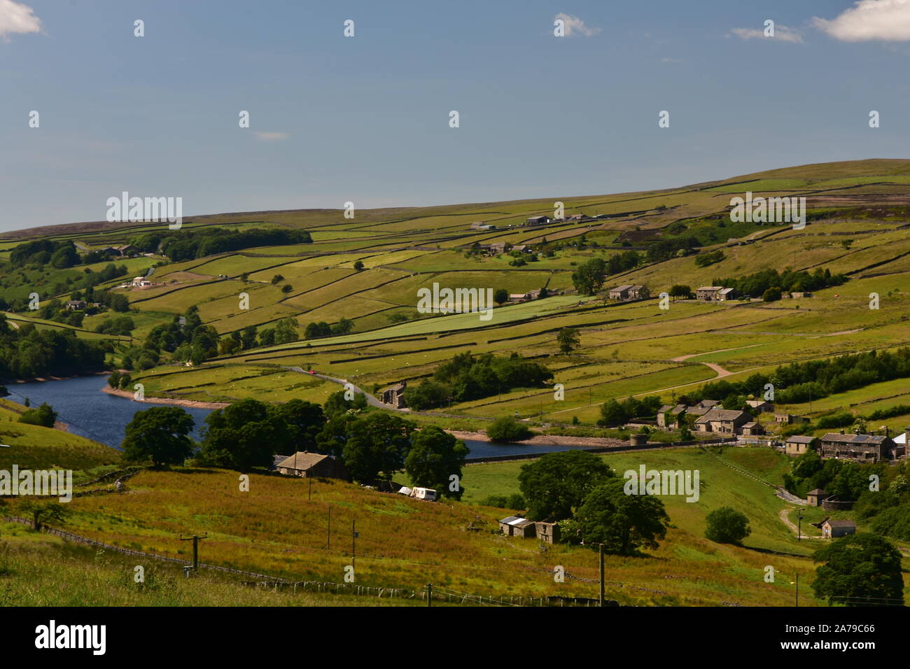 Ponden reservoir in Summer , Bronte Country Stock Photo - Alamy