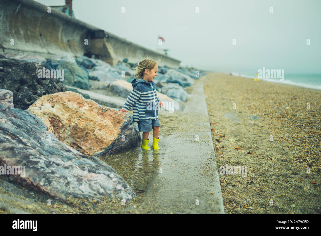 Rain beach summer holiday hi-res stock photography and images - Alamy