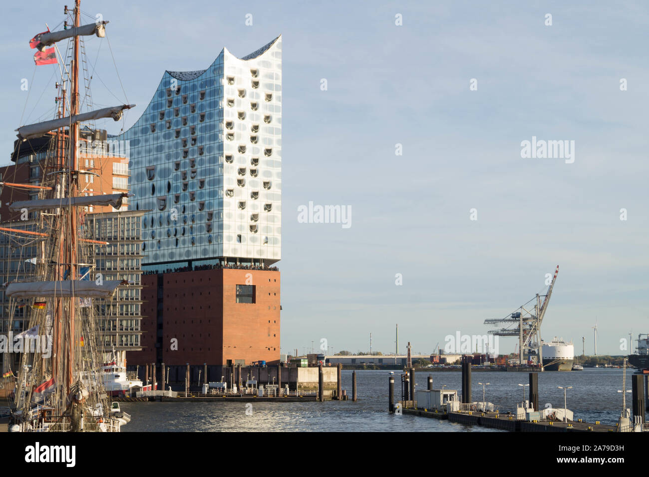 Elbphilharmonie and port of Hamburg Germany Stock Photo - Alamy