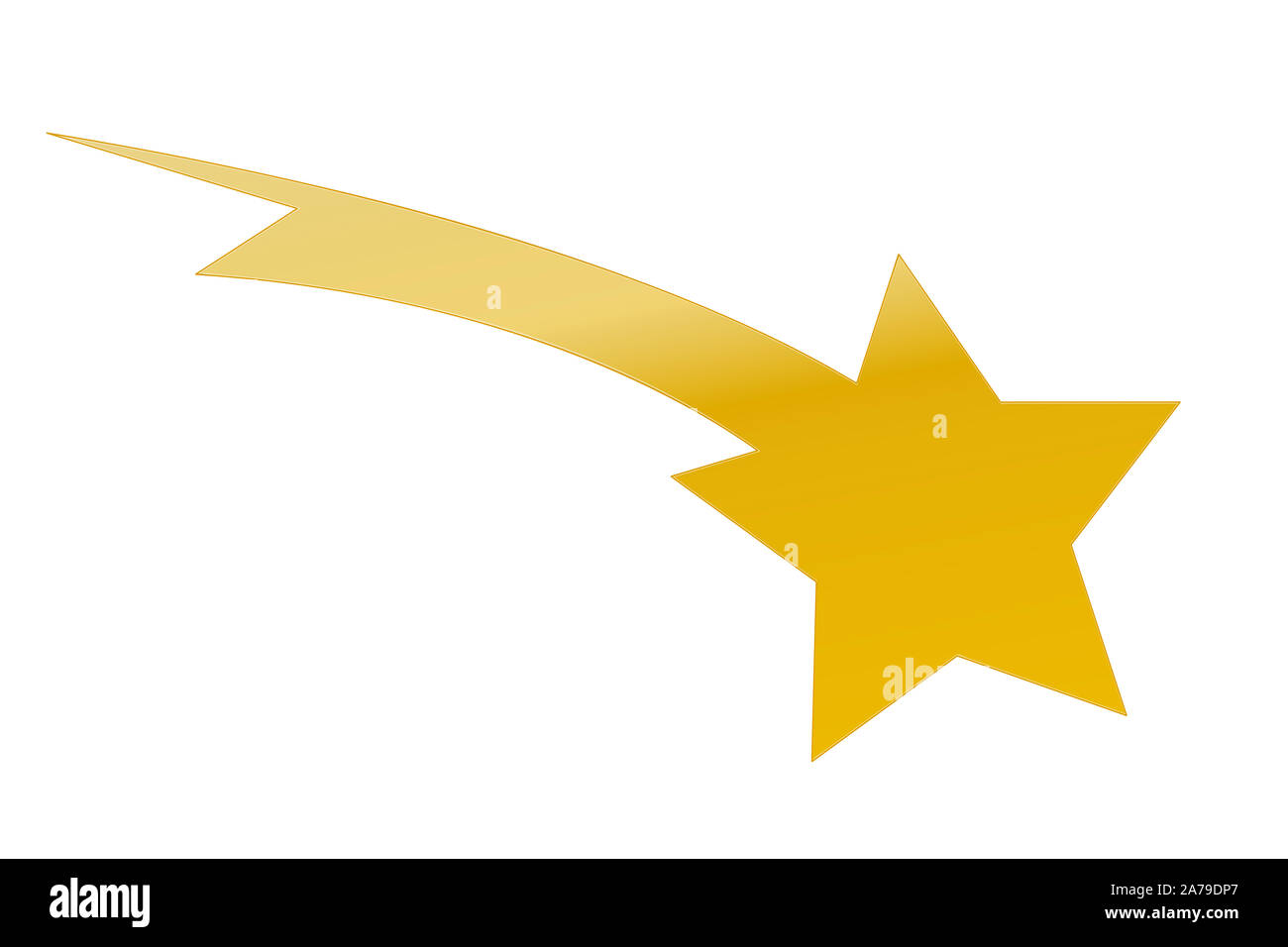 Christmas comet isolated on white background as Christmas decoration ...