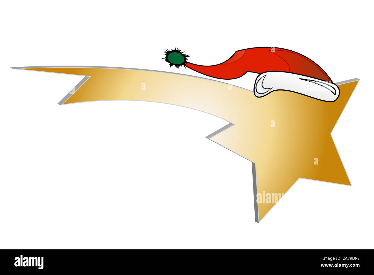 Christmas comet isolated on white background as Christmas decoration ...