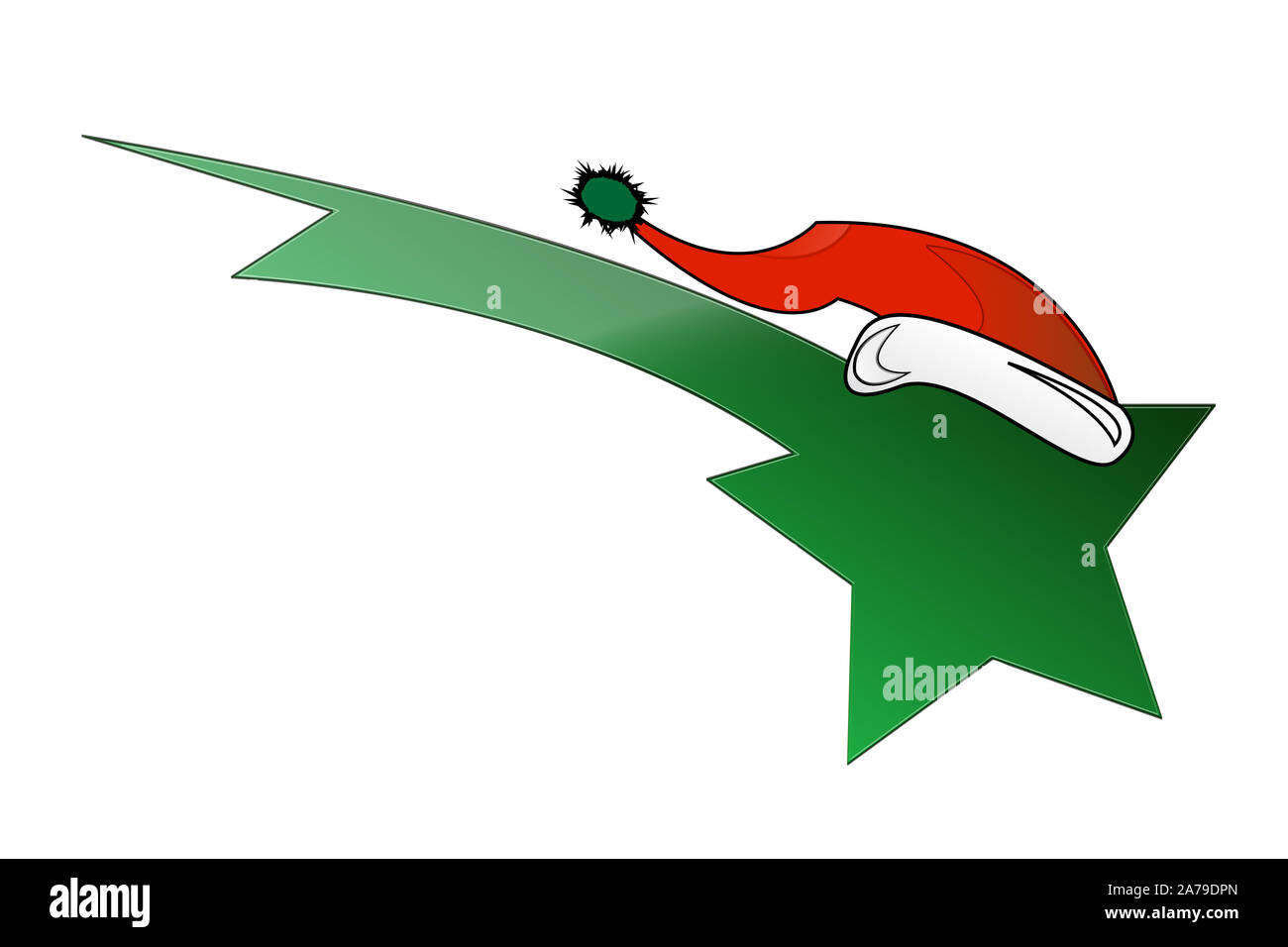 Christmas comet isolated on white background as Christmas decoration ...