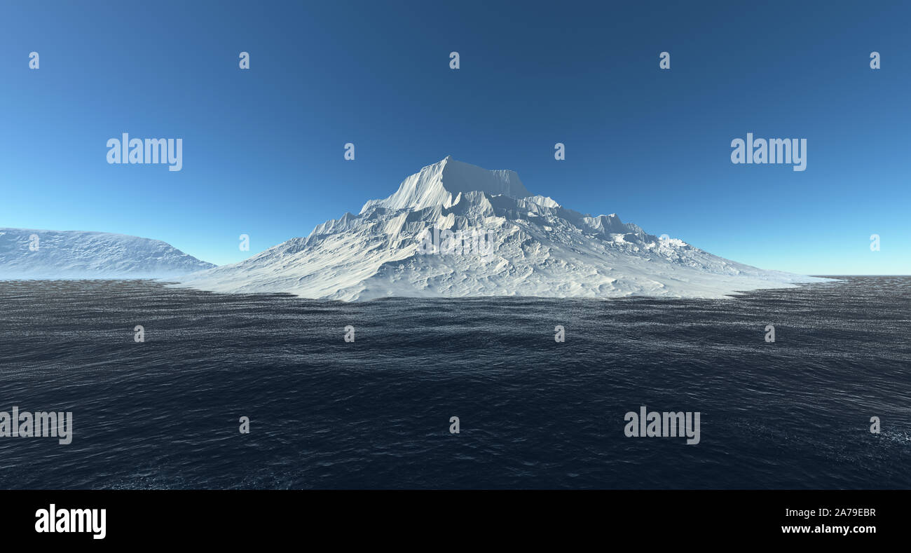 Iceberg extremely detailed and realistic high resolution 3d image Stock ...