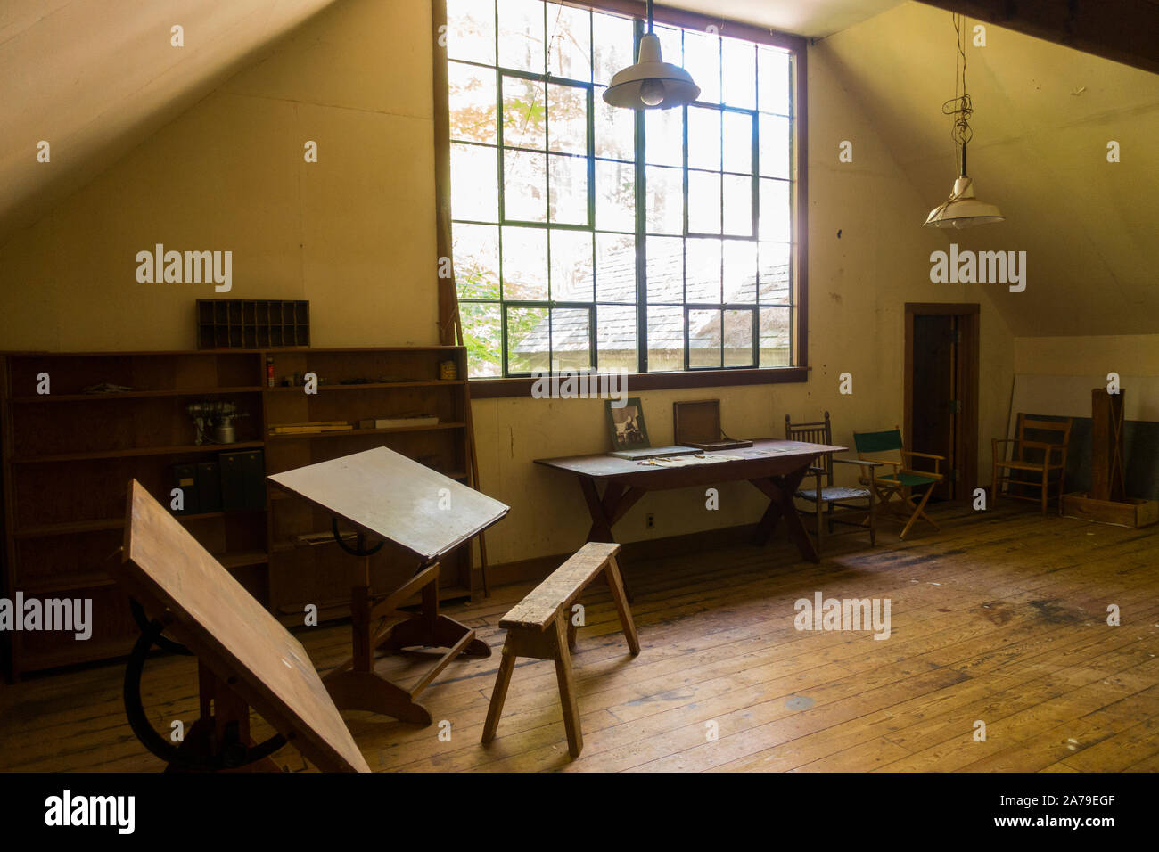 Rockwell Kent studio at Asgaard Farm and Dairy Au Sable Forks NY Stock ...
