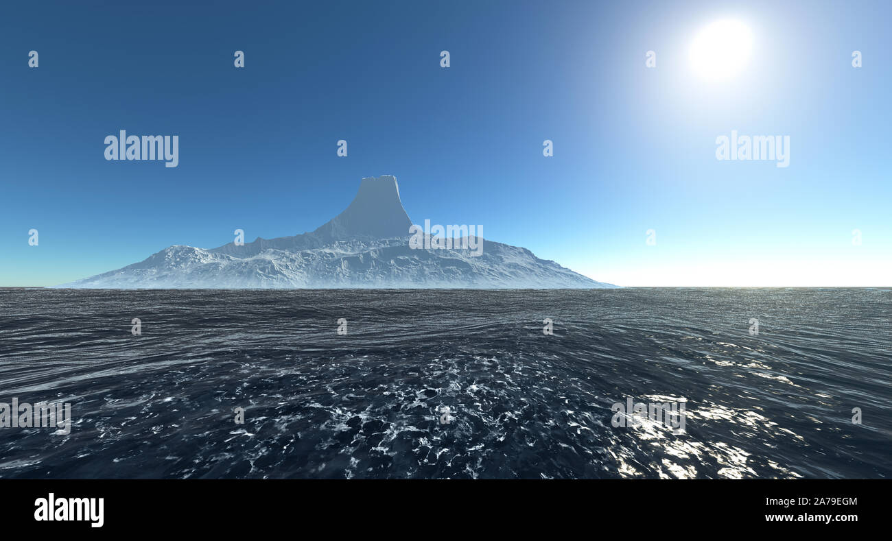 Iceberg extremely detailed and realistic high resolution 3d image Stock ...
