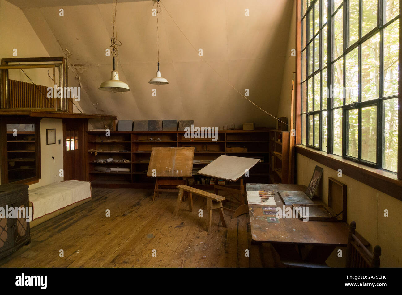 Rockwell Kent studio at Asgaard Farm and Dairy Au Sable Forks NY Stock ...