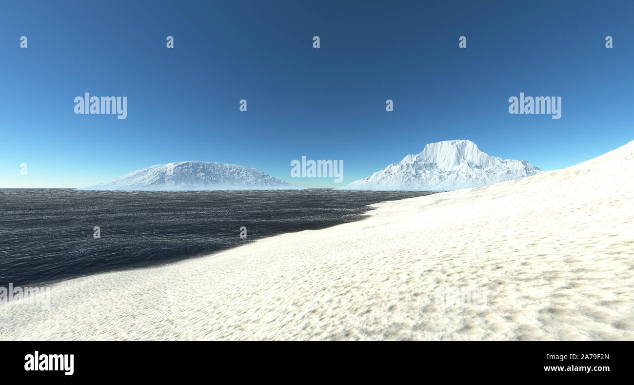 Iceberg extremely detailed and realistic high resolution 3d image Stock ...