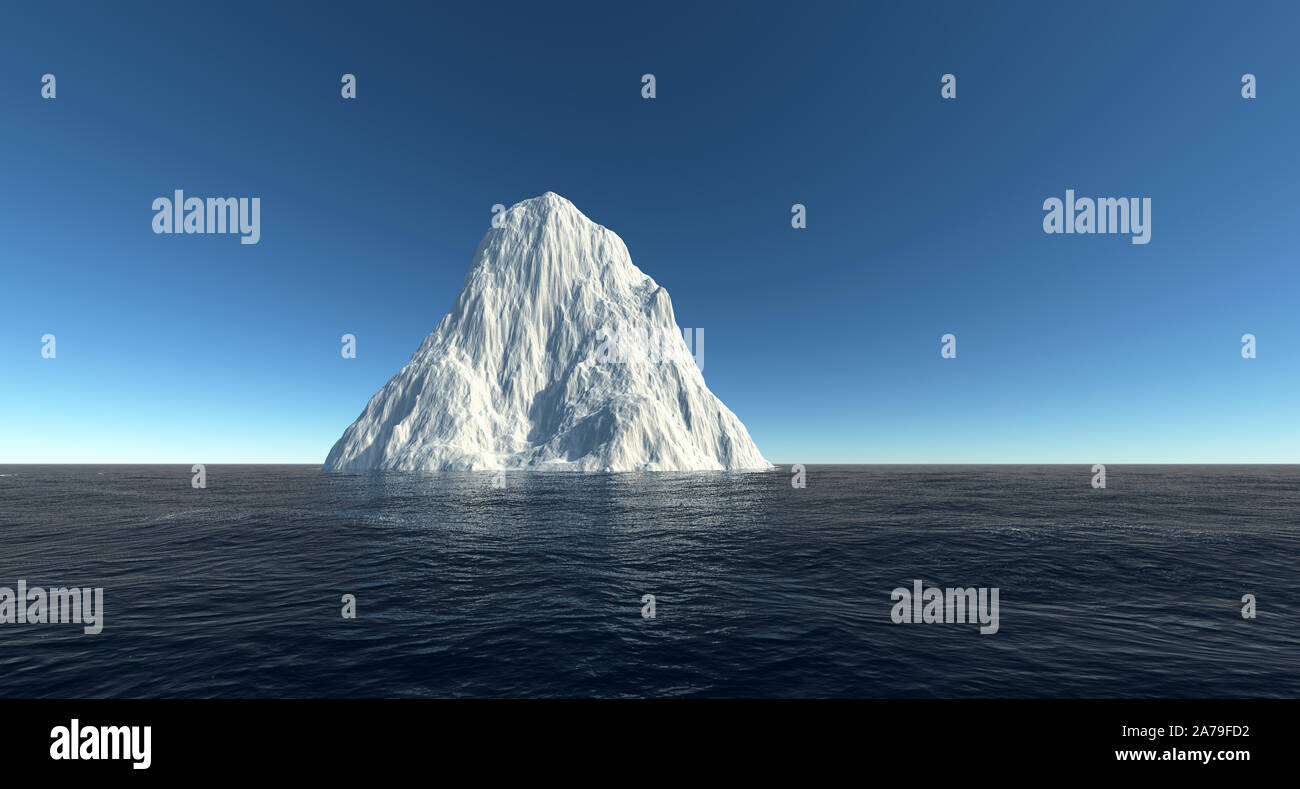 Iceberg extremely detailed and realistic high resolution 3d image Stock ...
