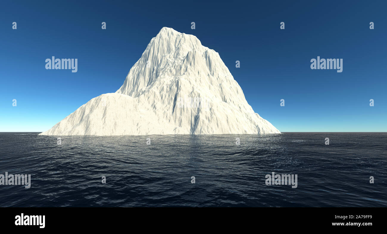 Iceberg extremely detailed and realistic high resolution 3d image Stock ...