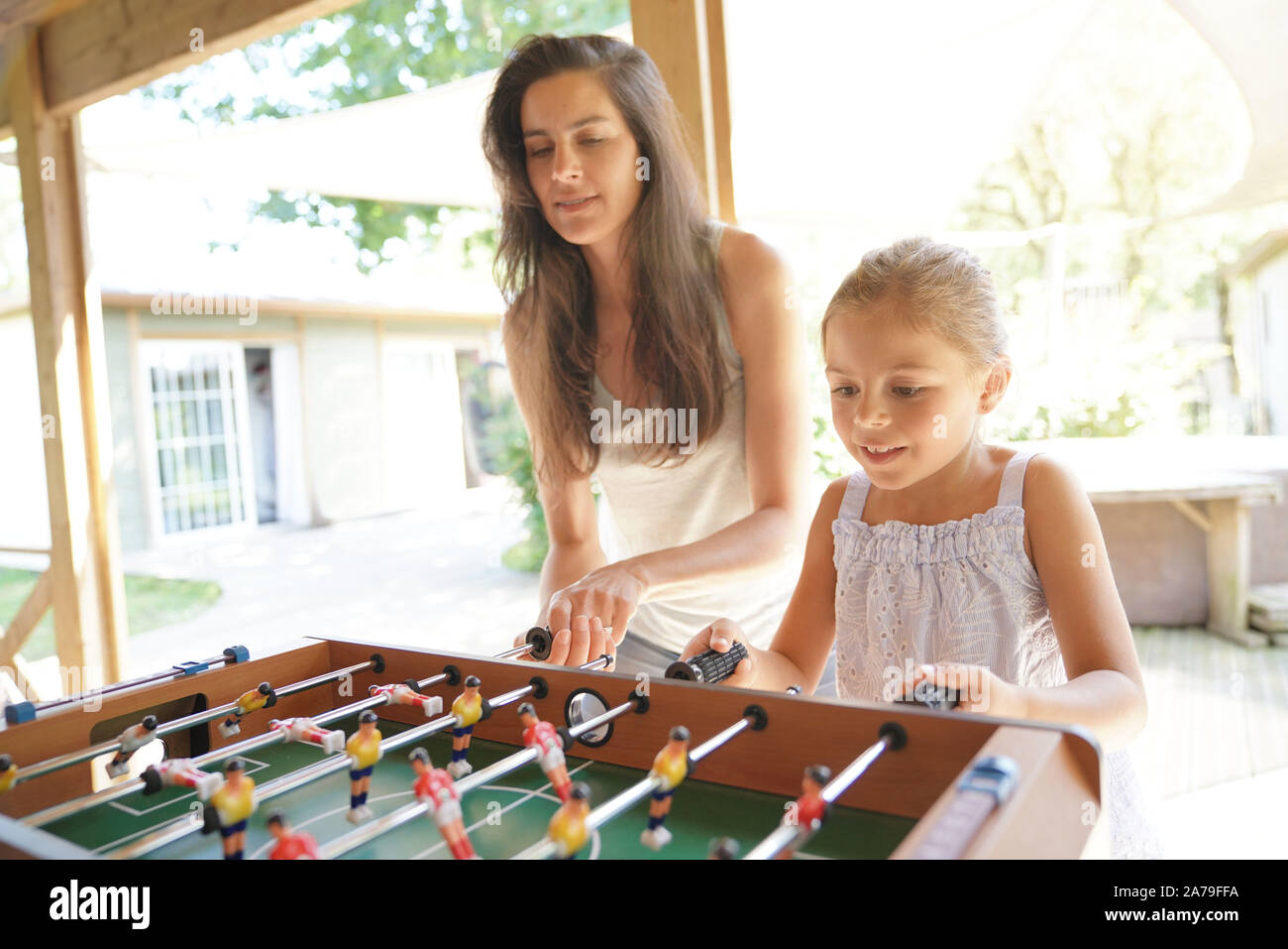 Foosball girl hi-res stock photography and images - Alamy