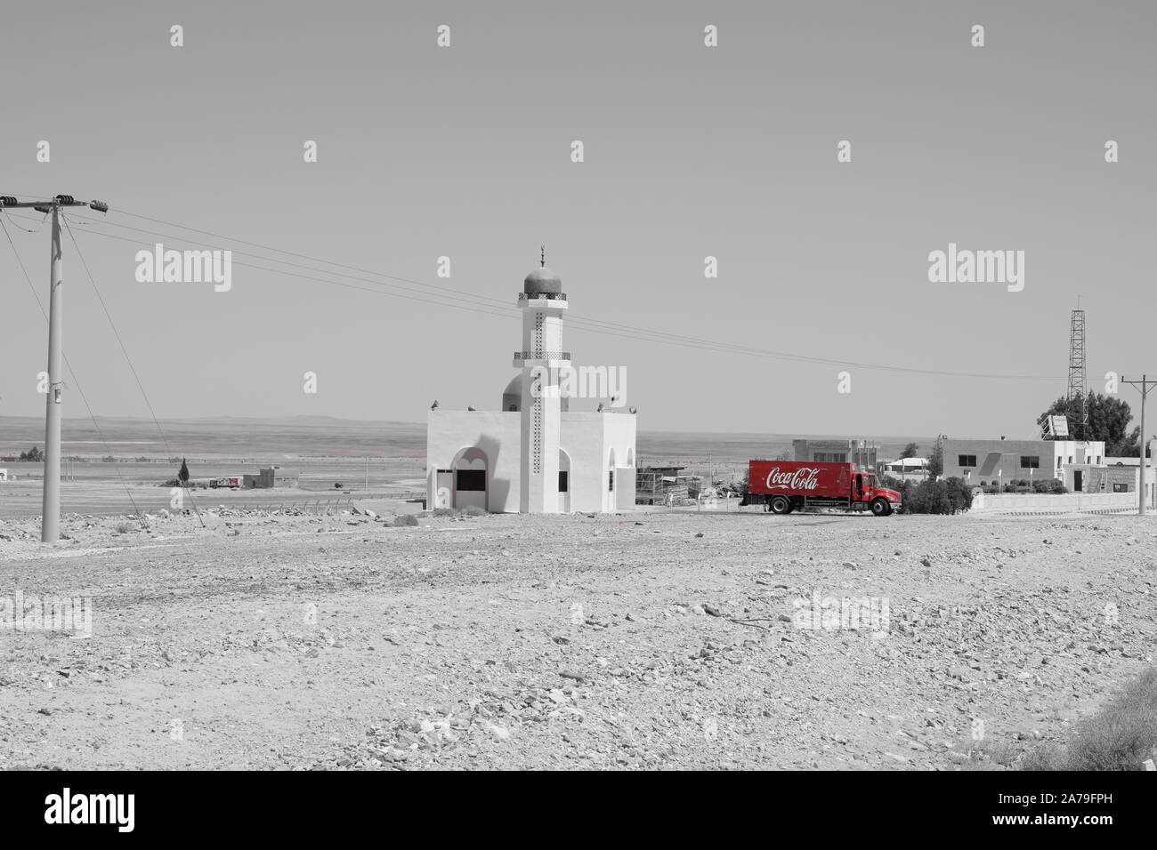Coca Cola Truck in Jordan desert Stock Photo - Alamy