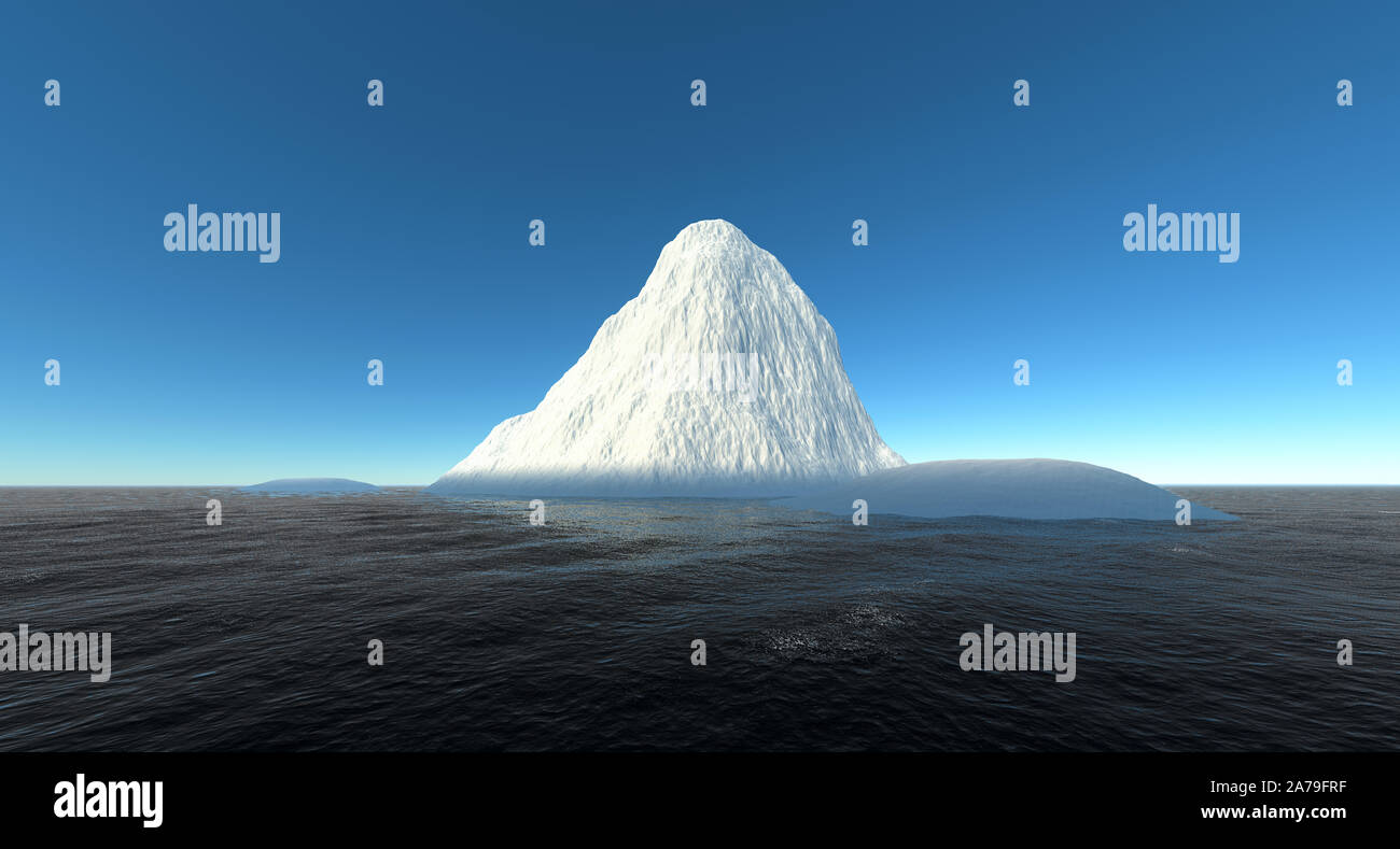 Iceberg extremely detailed and realistic high resolution 3d image Stock ...