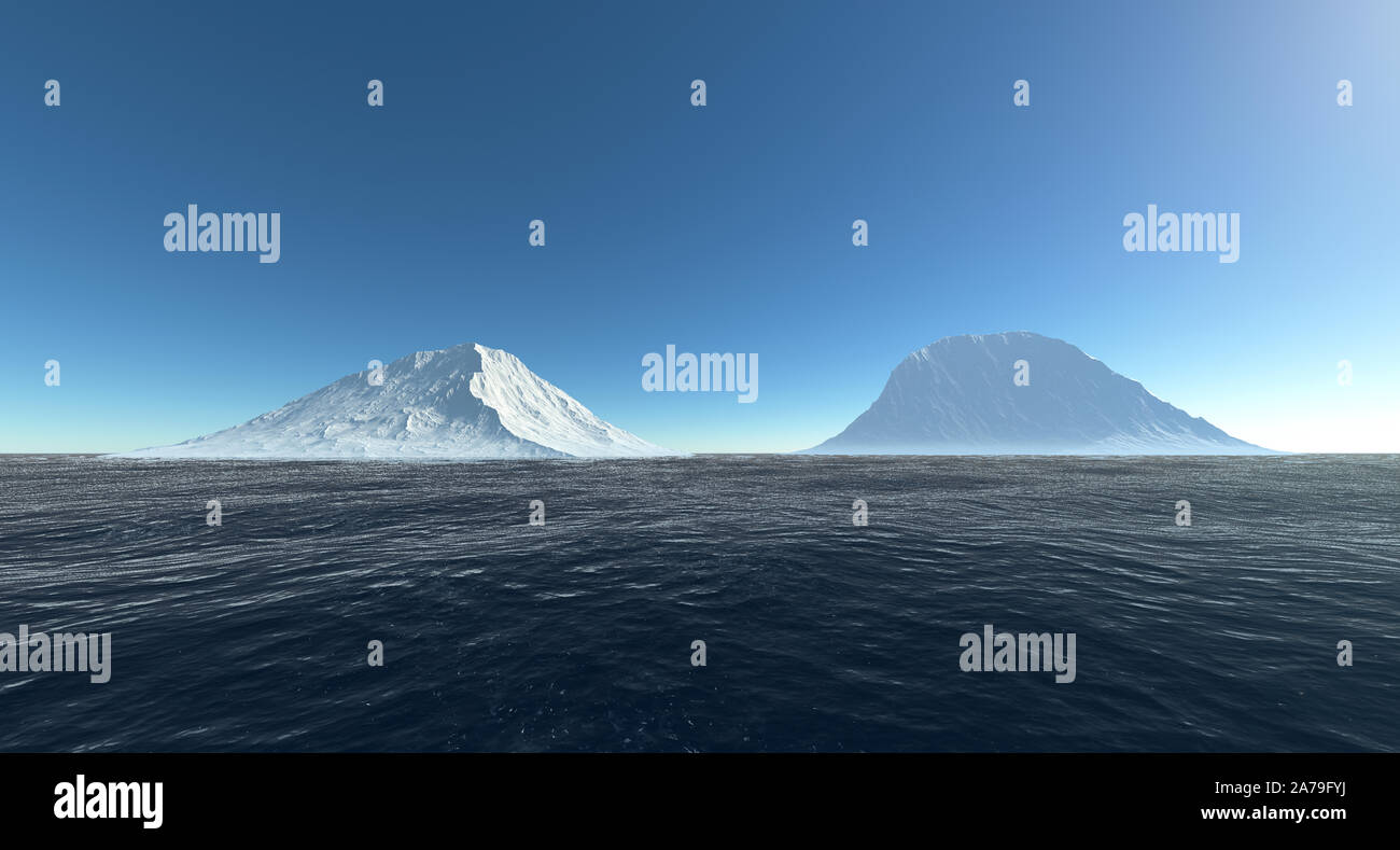 Iceberg extremely detailed and realistic high resolution 3d image Stock ...