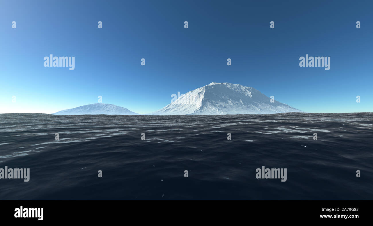 Iceberg extremely detailed and realistic high resolution 3d image Stock ...
