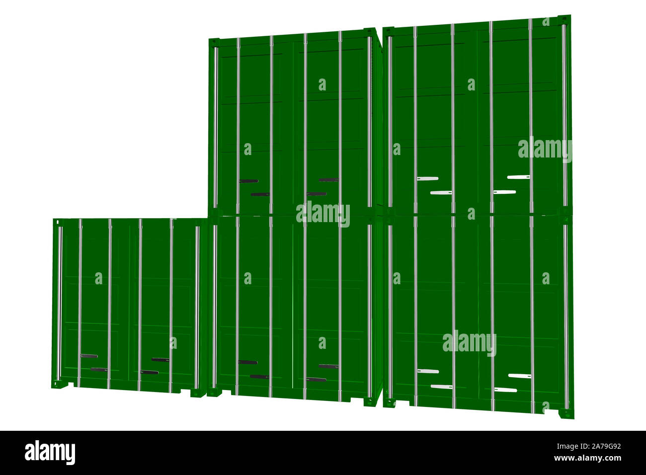 Freight terminal shipping containers Cut Out Stock Images & Pictures ...