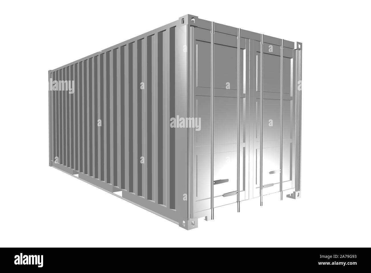 Industrial container freight containers Black and White Stock Photos ...