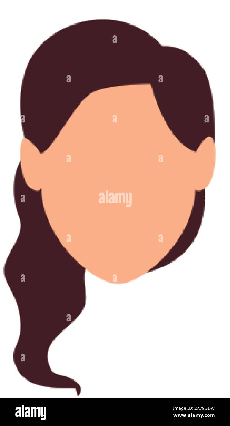 avatar woman face icon, flat design Stock Vector Image & Art - Alamy