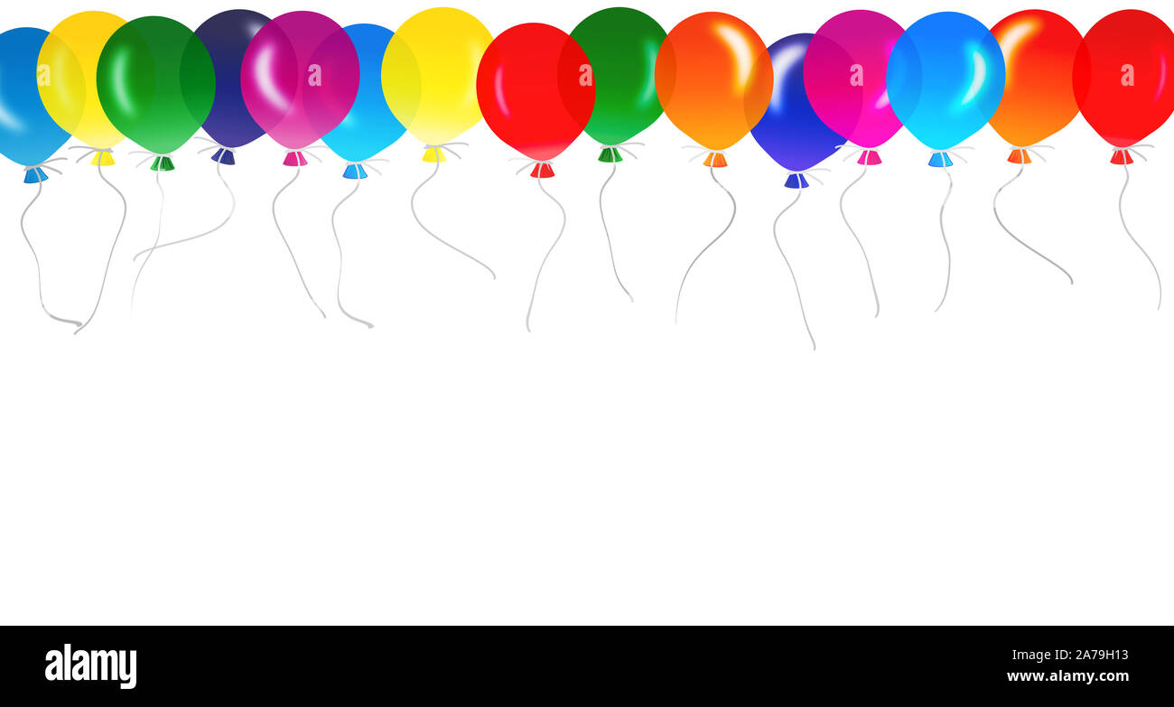 3D Illustration Template colorful ballon background Stock Photo - Alamy