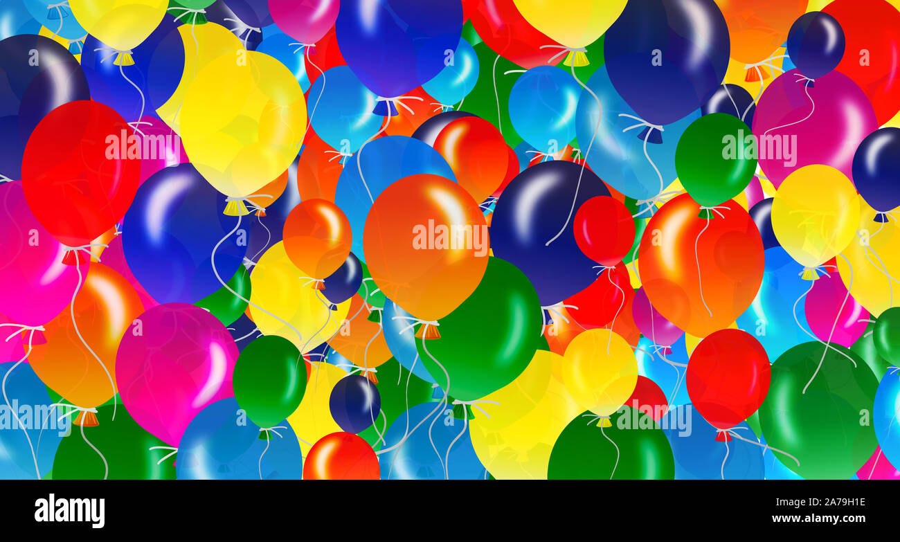 Children's carnival with balloons hi-res stock photography and images ...