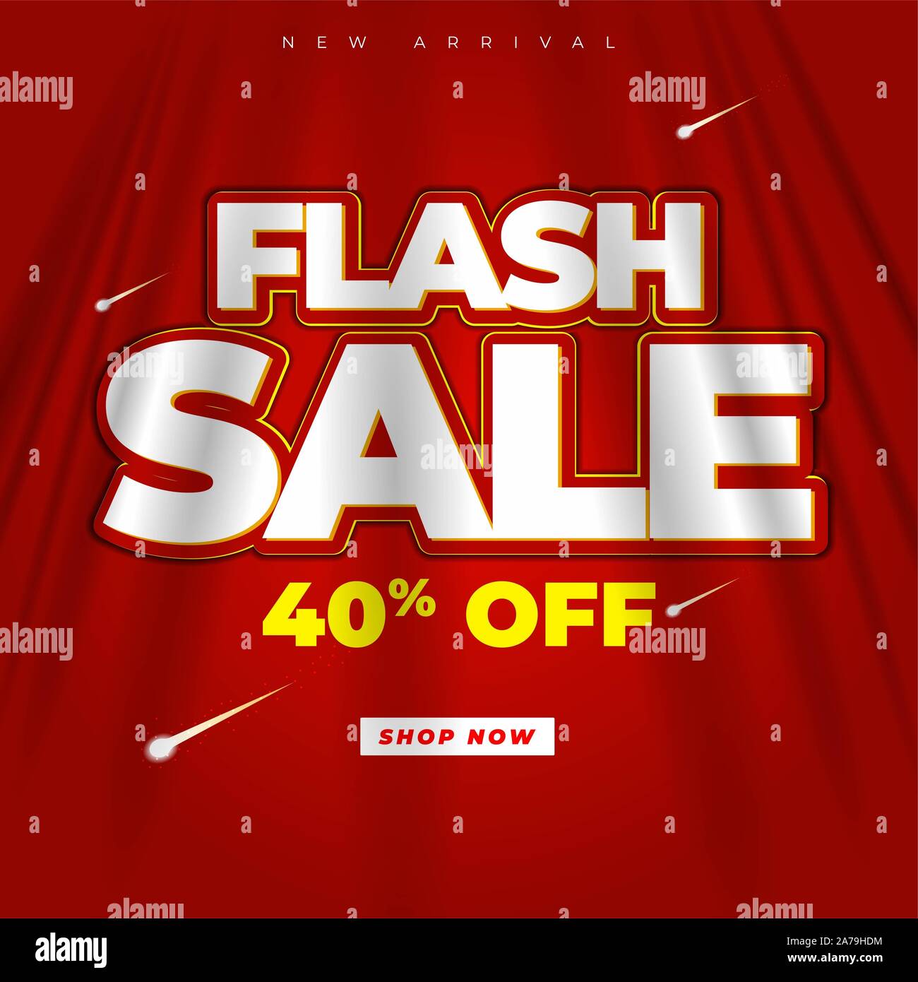 flash sale design banner or poster header to complement the promotional ...