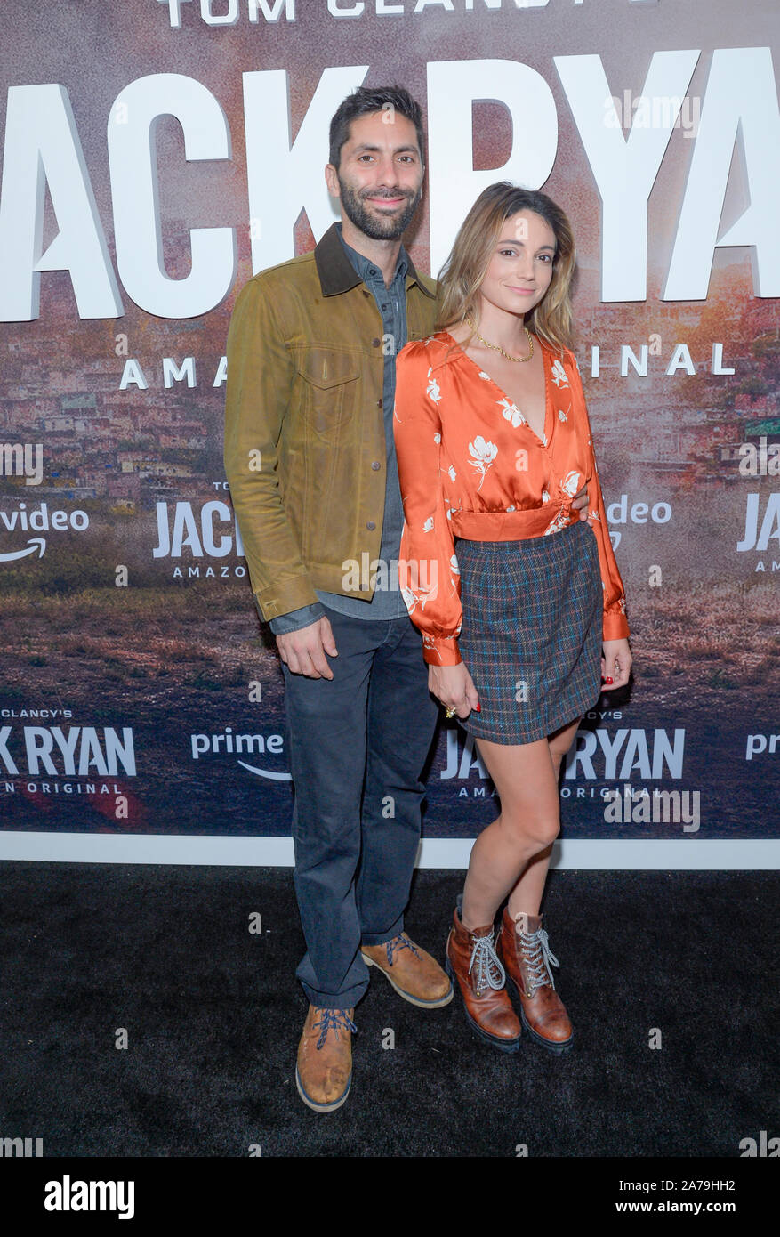 New York, NY - October 29, 2019: Nev Schulman and Laura Perlongo attend ...