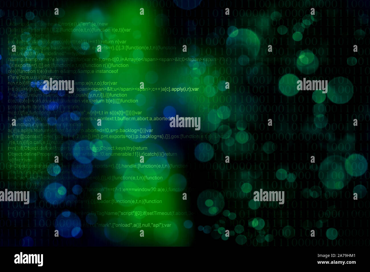 Green binary code as background Stock Photo - Alamy