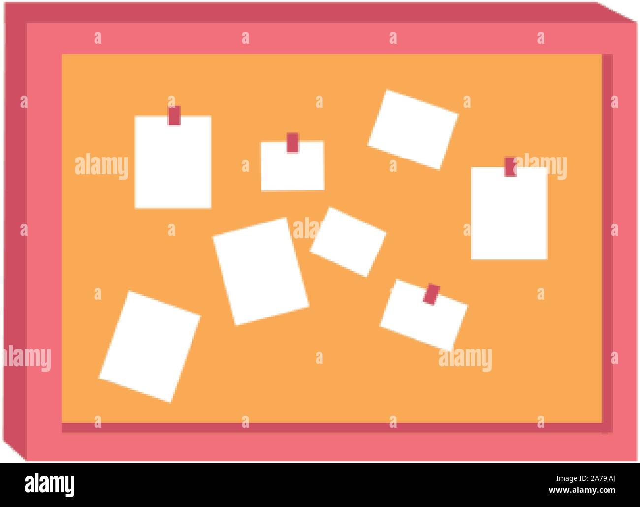 note board with notes icon, flat design Stock Vector Image & Art - Alamy