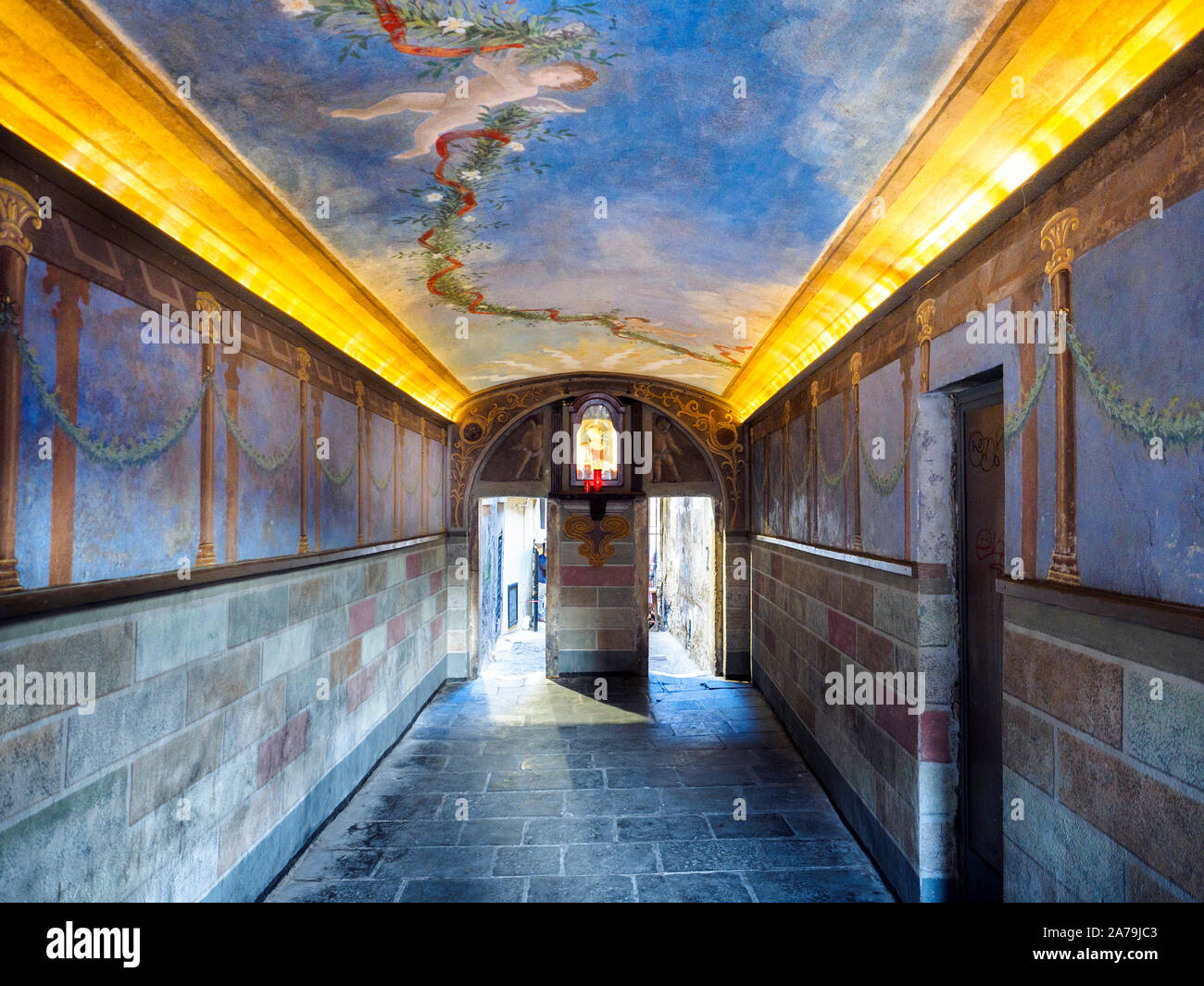 Il Passetto del Biscione is an ancient tunnel-like alley, with its ...