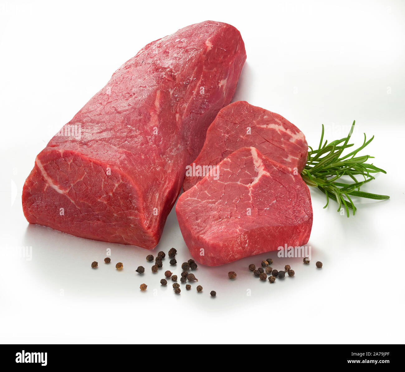food, beef on white underground Stock Photo - Alamy