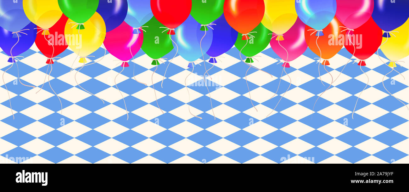 3D Illustration Template colorful ballon background Stock Photo - Alamy