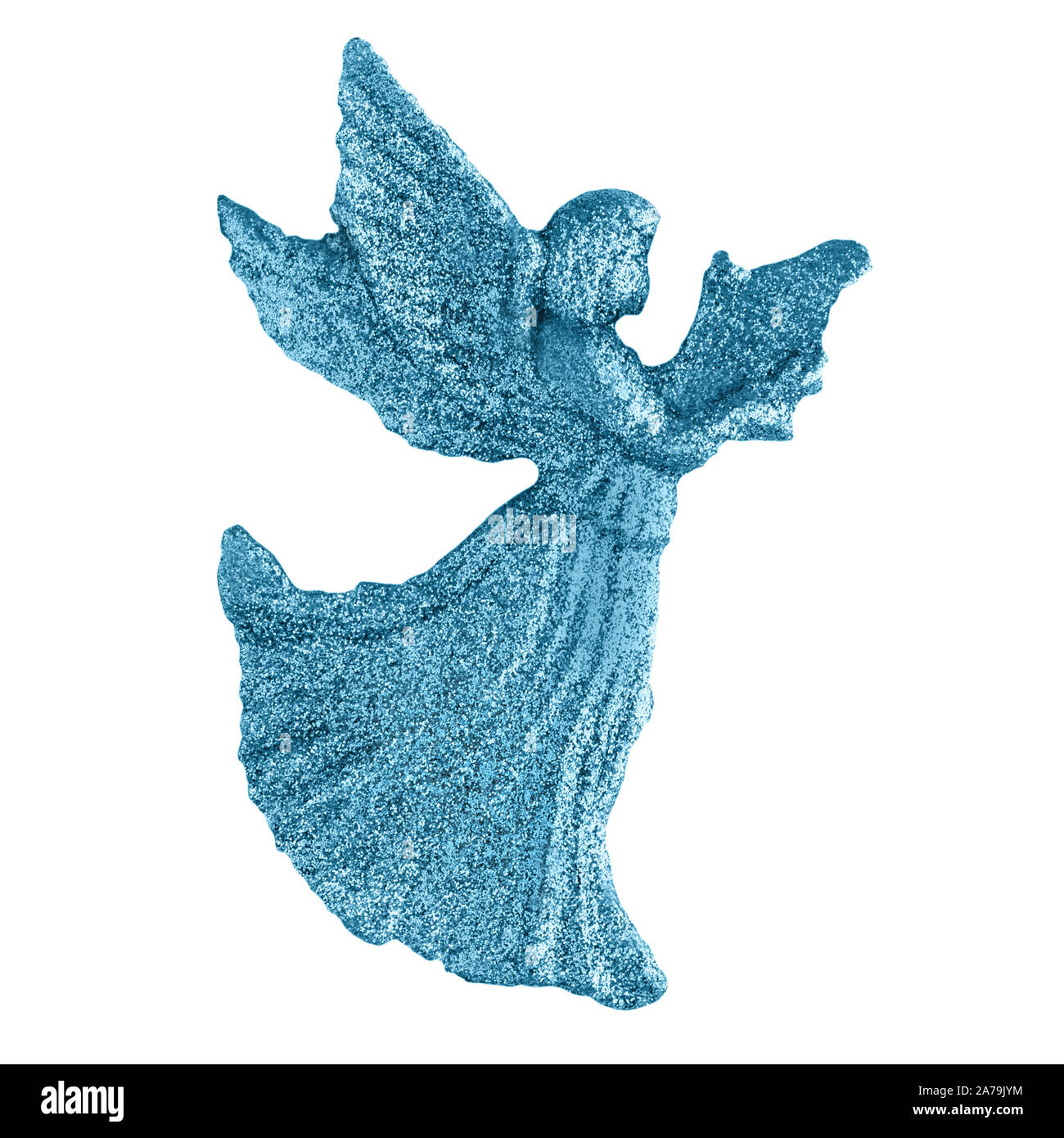 Blue angel isolated on white background Stock Photo - Alamy