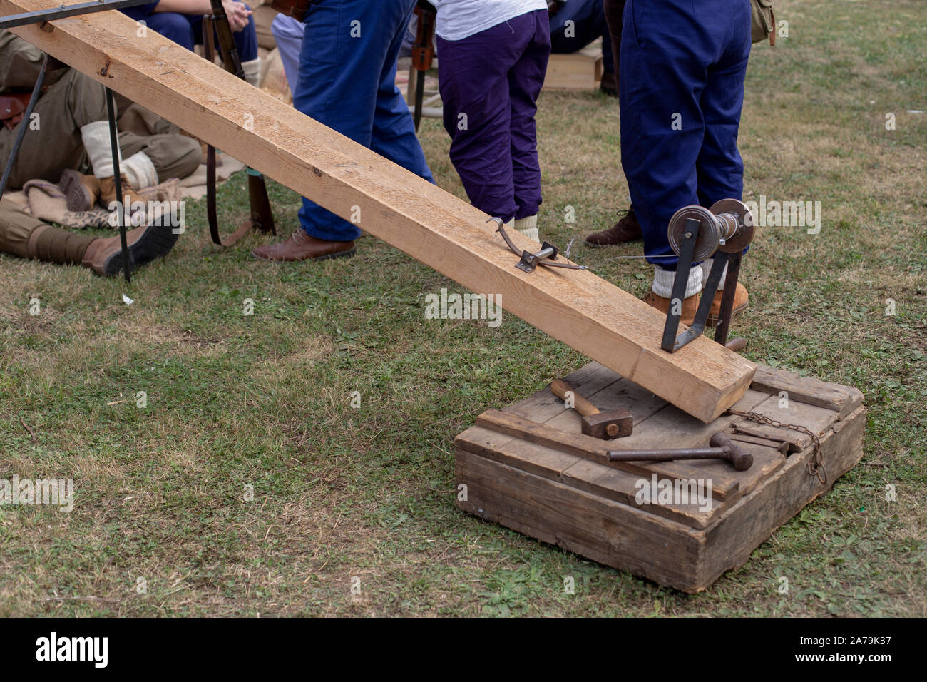 Catapult man hi-res stock photography and images - Alamy