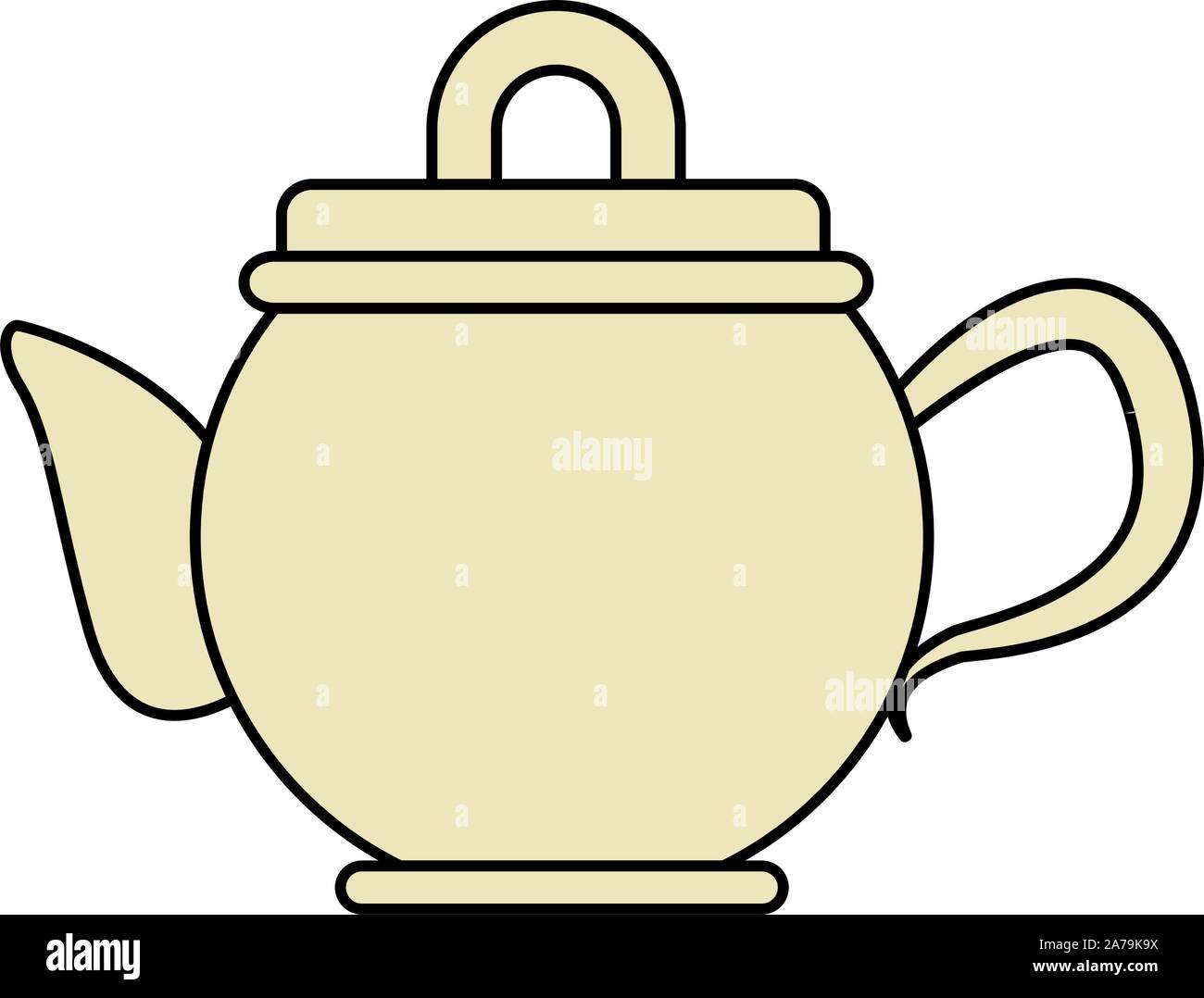 Old victorian teapot Stock Vector Images - Alamy