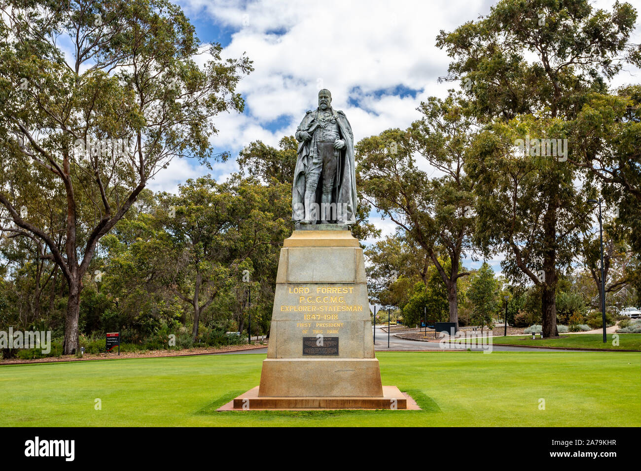 John Forrest statue, the first Premier of Western Australia at Kings ...