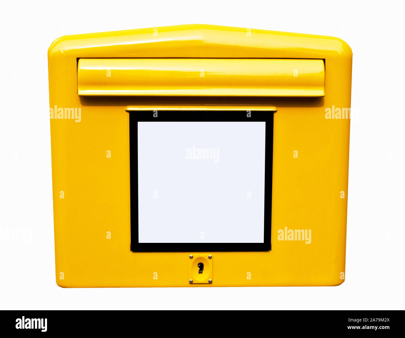 Yellow Letter box Stock Photo - Alamy