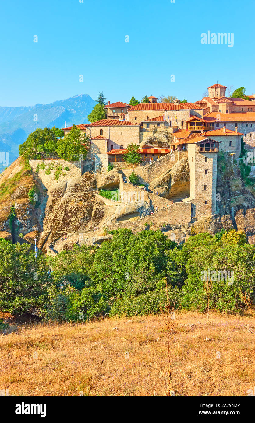 Meteora greece great meteoron hi-res stock photography and images - Alamy