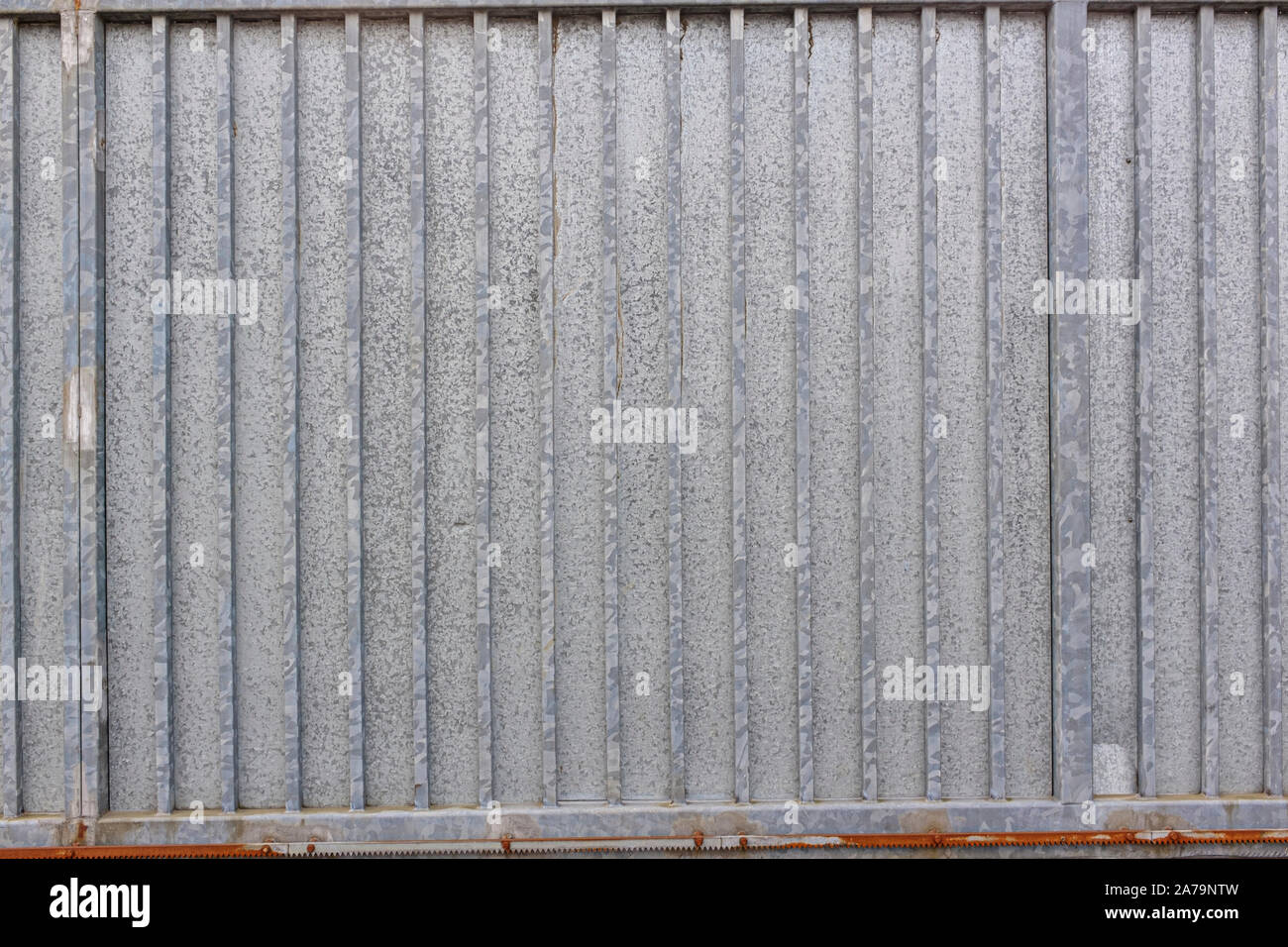 Grey steel gate Stock Photo - Alamy