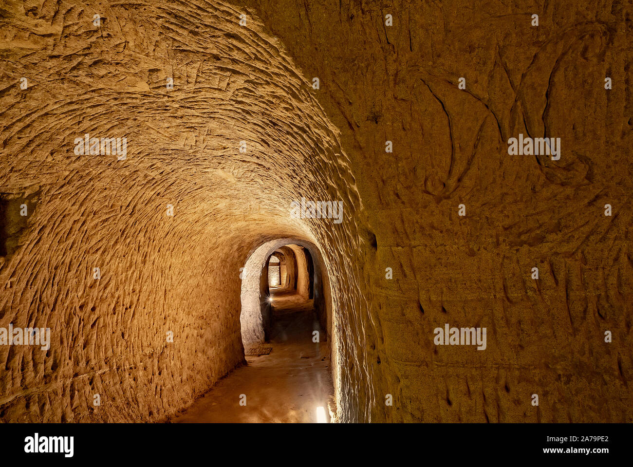 Italy Marche Osimo Grotte del Cantinone Simbolo con Corona e doppia M ...