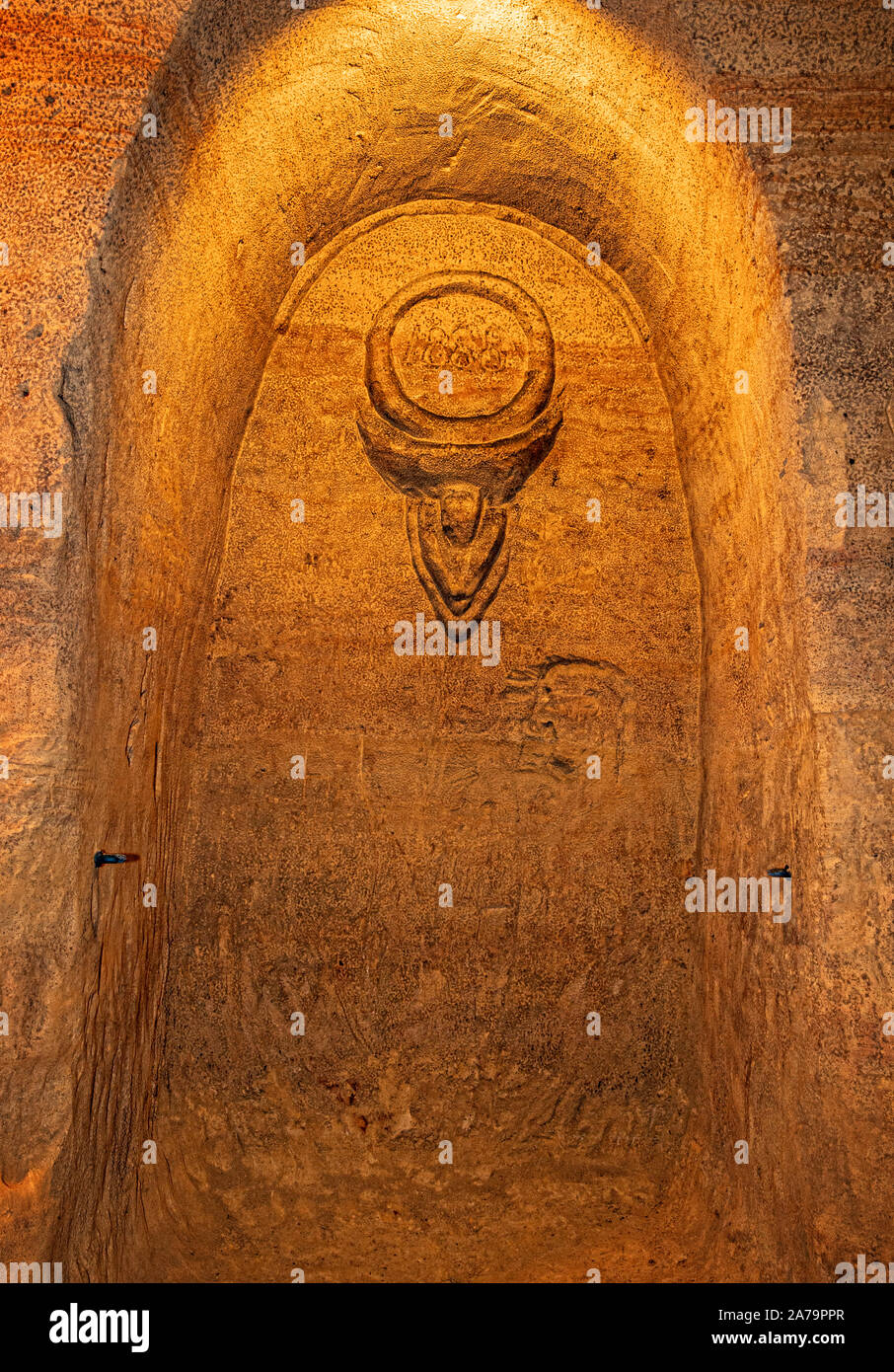 Italy Marche Osimo Grotte di Piazza Dante " La Dea Tanit e il Dio Ba'al ...
