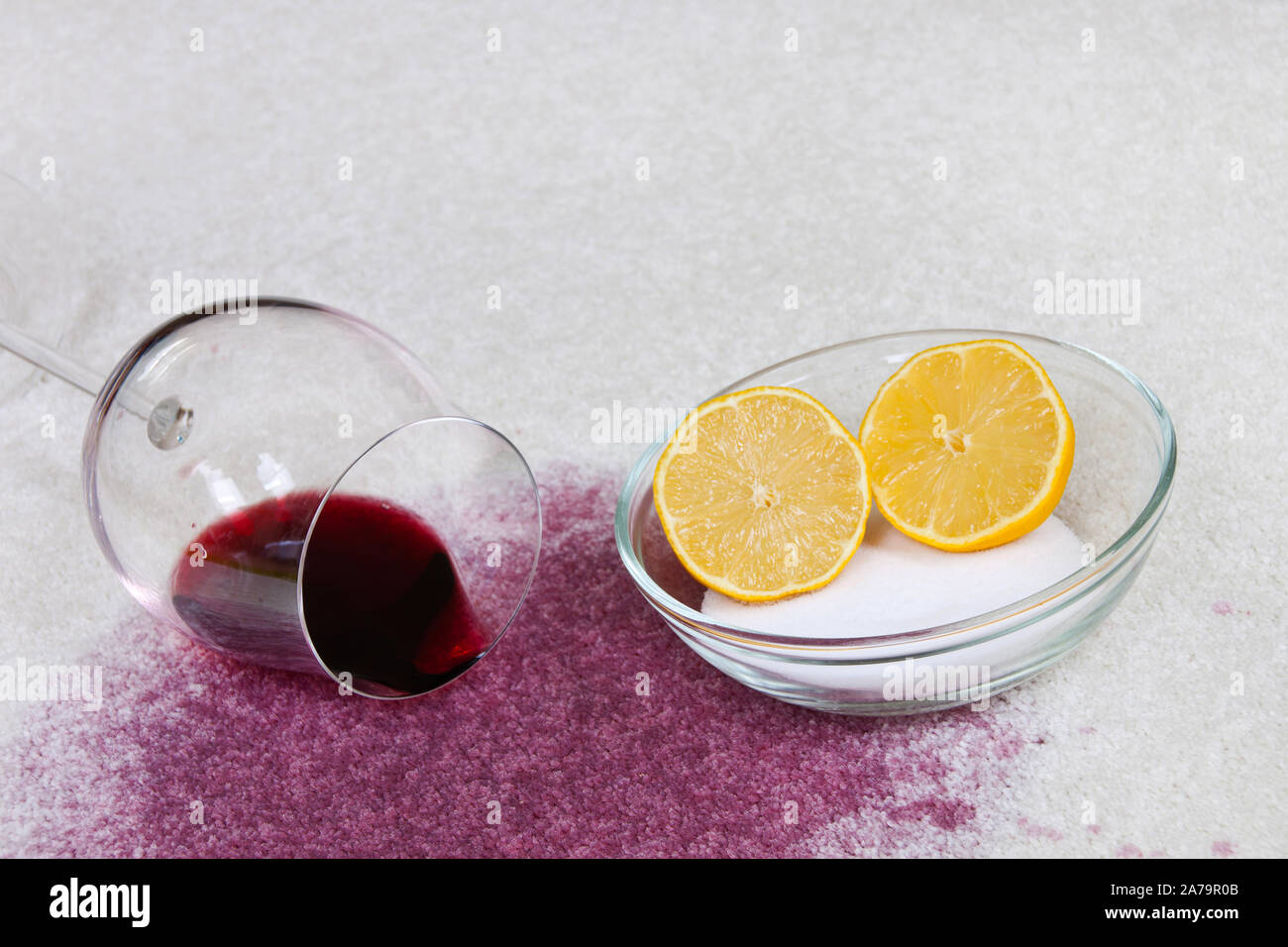 Red wine stain Stock Photo - Alamy