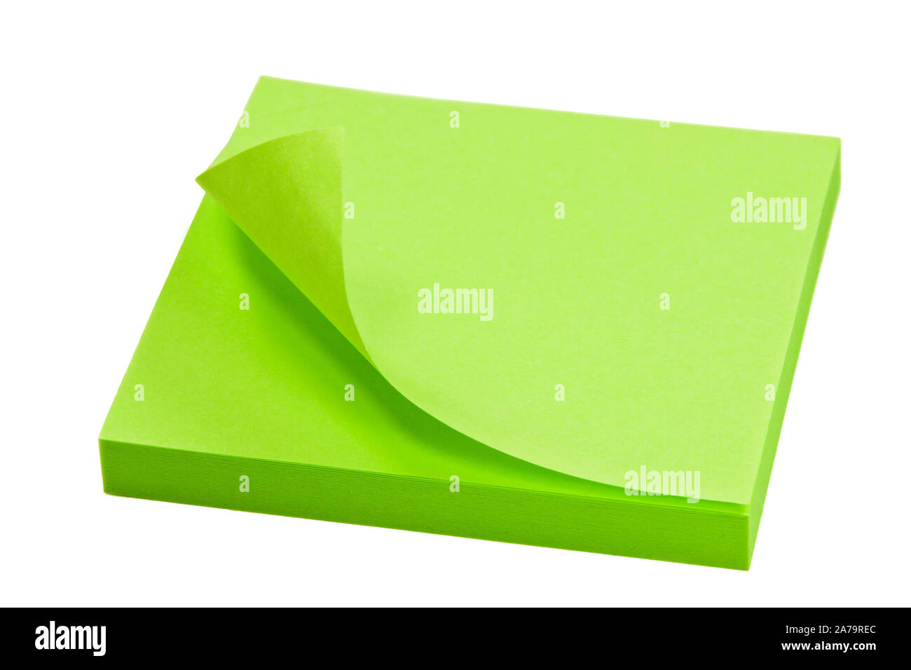 Green Notice Paper Stock Photo - Alamy