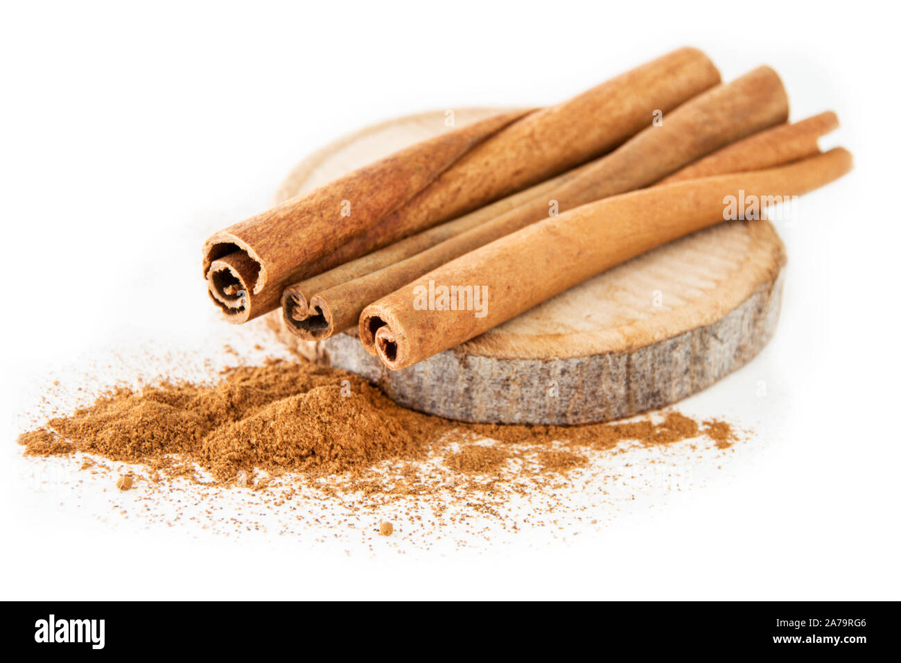 Rolls of cinnamon Cut Out Stock Images & Pictures - Alamy